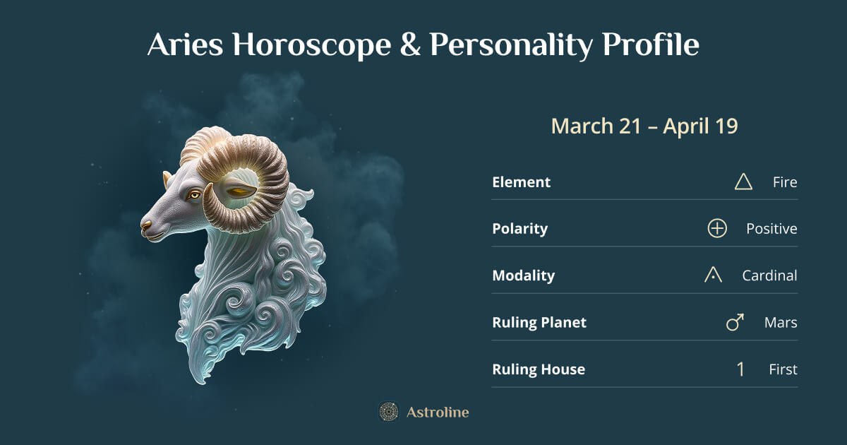 Aries Horóscopo y Perfil de Personalidad | Astrología Fechas del signo del Zodíaco Aries